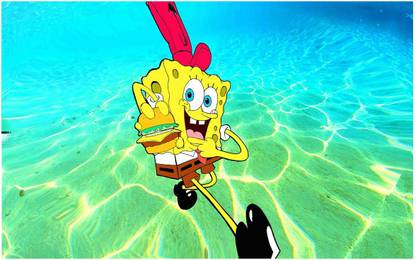 SpongeBob Big Size Flex Poster For Room MD-3908 Photographic Paper ...