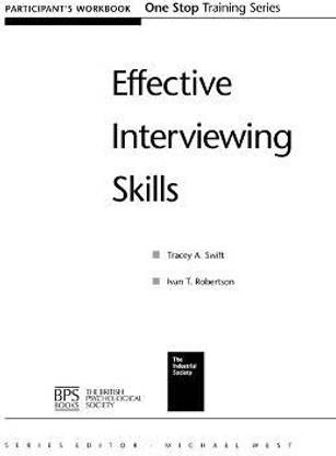 Effective Interviewing Skills: Buy Effective Interviewing Skills by ...