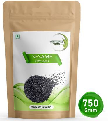 Naturewell 750 gram - Black Sesame Seeds Natural |Kaale Til| Kali Till ...