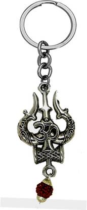 AFH Om Trishul Damaru Rudraksha Decorative Gifting Key Chain Key Chain ...