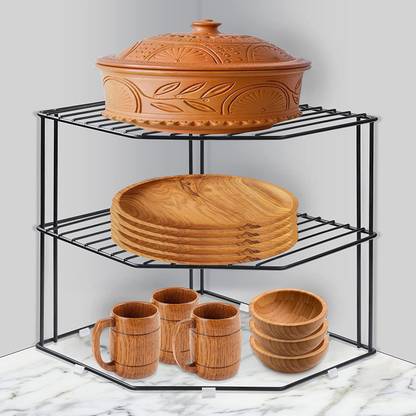 epic Multipurpose 3-Tier Kitchen Corner Rack/Shelf/Dish Rack/Storage ...