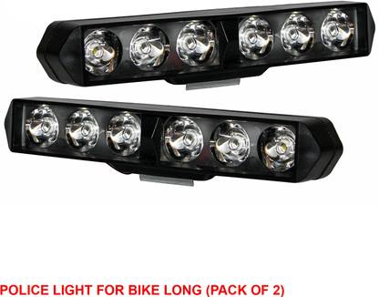 TRP Traders LONG 6 LED POLICE LIGHT BLINK License Plate Light Car ...