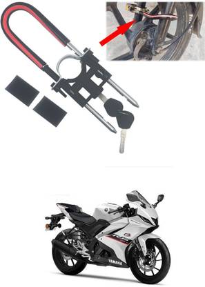 AutoGnix Computerised Wave Key Bike Front Shocker Lock Wheel Lock Bike ...