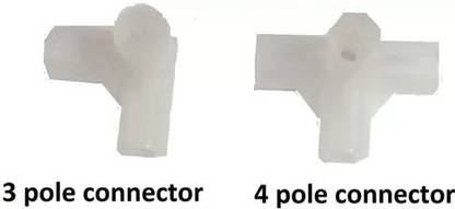 inj0y 3 and 4 pole connector folding wardrobe connector (pack of 2) 10 ...
