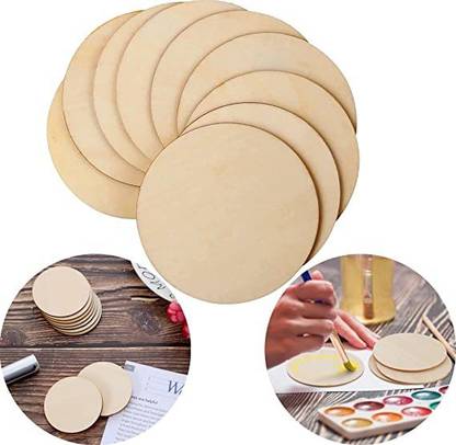 GTS 10 Circle MDF 8 inch Board for Art and Craft-2.5mm Thick ...
