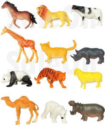 BINDAL TRADERS Realistic Animal Figures Toys for Kids , Animal Toy Set ...