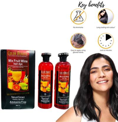 Color Beaute FRUIT HAIR DYE SET OF 1 , NATURAL BLACK - Price in India ...