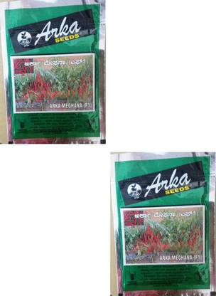ANNAI BAZAR Arka Meghana Chilly vegetable plant seeds 30g seeds ( pack ...
