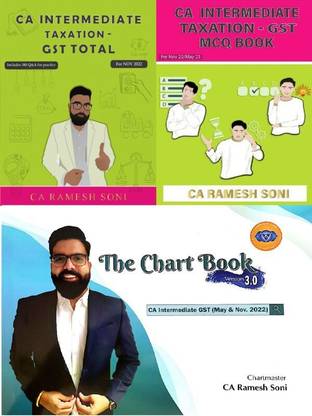 CA Inter Combo (Chartbook + GST Total With Q&A + MCQs Book) New ...