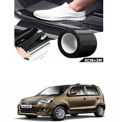 APICAL Car HI-Gloss Black Carbon Fiber Door Edge Cover For WagonR Car ...