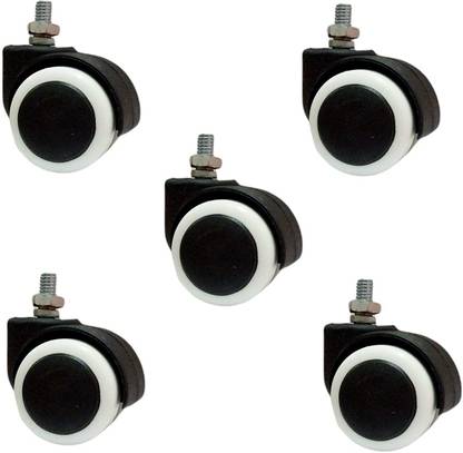 GREENPORT Twin Castor Revolving Chair Wheel Set of 5 for revolving ...