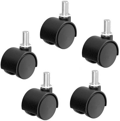 GREENPORT Castor Thread Type Revolving Chair Wheel Set of 5 for ...