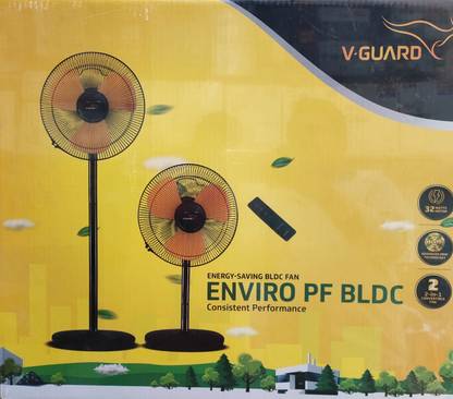 V-Guard Enviro 2-in-1 400 mm BLDC Motor 3 Blade Pedestal Fan Price in ...