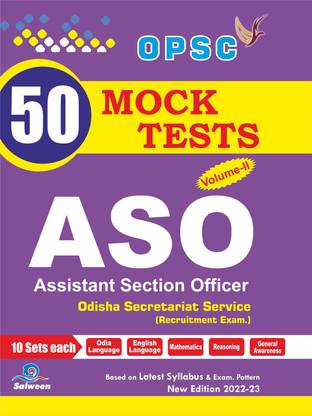 Opsc 50 Mock Tests Book For Aso (Assistant Section Officer) Vol-2: Buy ...