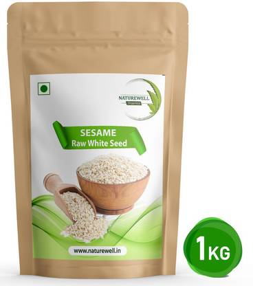 Naturewell 1kg - White Sesame Seeds Fresh and Natural |Safed Til ...