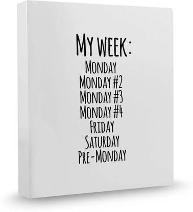 Flipkart.com | 100yellow PVC Plastic My Week File Folder - My Week File ...