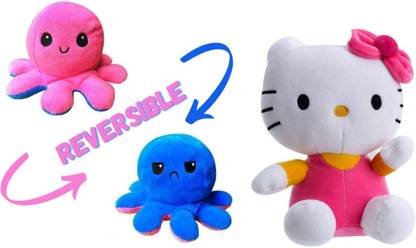 Toys Shop Cute & Attractive Stuffed Toy, Pink Hello Kitty|Blue Octopus ...