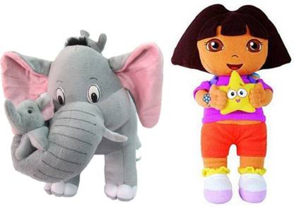 RR Toys walay Cute & Attractive Stuffed Toy, Dora Doll|Mother Elephant ...
