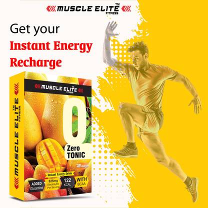 MUSCLE ELITE FITNESS Zero Tonic Instant Energy Drink Workout ...