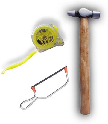 Jiya 0189 HAND TOOL KIT-HATODI WOOD HANDLE I MESEREMENT 5M I JUNIOR SAW ...