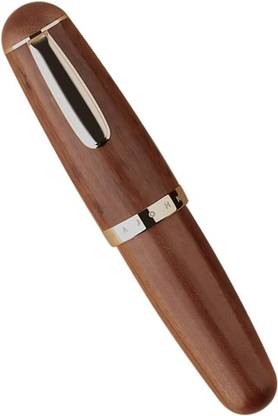 PENBBBS Q1 Mini Fountain Pen Extra Fine Nib, Red Wooden Pocket-Size ...