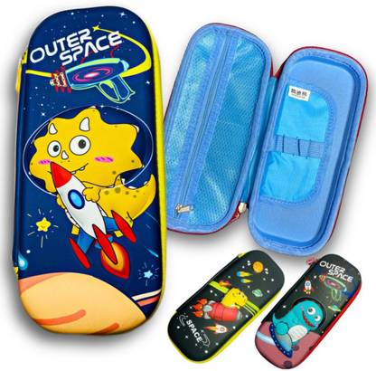 Flipkart.com | KAVANA 3D Hardtop Multi-Compartment Space Pencil Box for ...