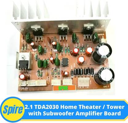 Spire 2.1 TDA2030 Home Theater / Tower with Subwoofer Amplifier Board ...