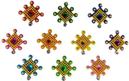 Comet Busters Square Beautiful Colorful Bindi (BV599) Forehead ...