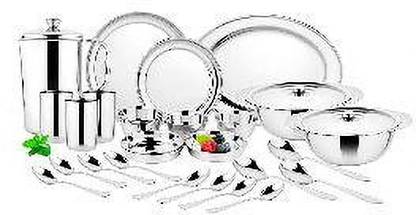Chakmak Pack of 51 Stainless Steel CHAKMAK DINNER SET KITCHEN STAR DLX ...
