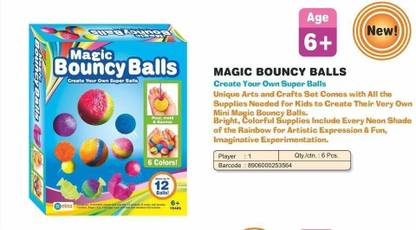 Ekta Toys Magic Bouncy Ball Create your own super Balls balaji toys Price in India - Buy Ekta ...