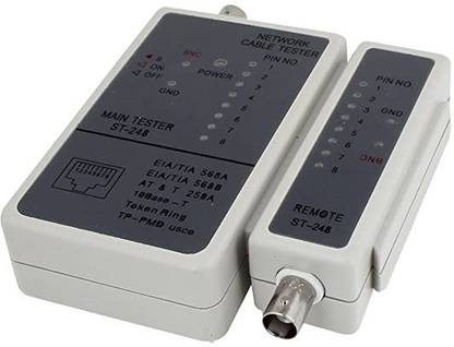 Etake Cable Tester, RJ45+BNC Cable Wire Tester Accurate Testing Network ...