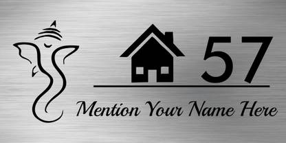SEF Graphix Stainless Steel Home Name Plate Price in India - Buy SEF ...