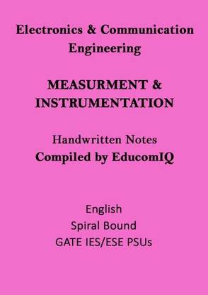 Measurements And Instrumentation Handwritten Notes Of Electrical ...
