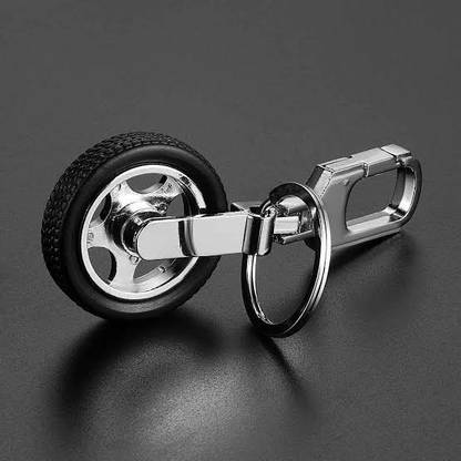 Blue Aura Tyre Keychain With Car Logo (Tata) Key Chain Price in India ...
