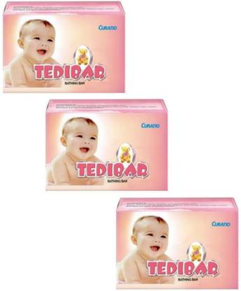 Tedibar Baby Bathing Bar Soap Pack of 3 pc (75 g) - Price in India, Buy ...