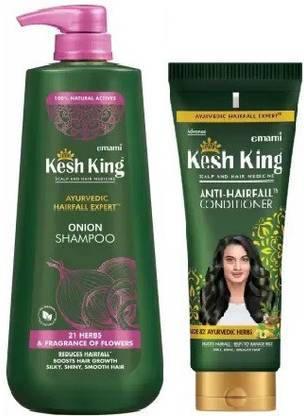 Kesh King Onion Shampoo 600ml + Anti-Hairfall Conditioner 200ml Price ...