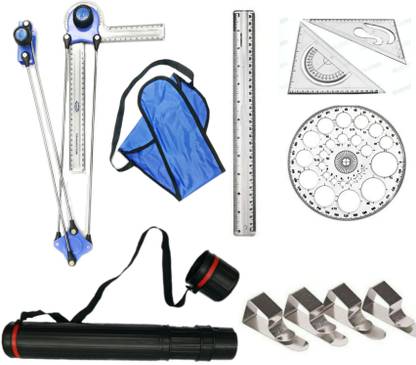 Book birds Mini drafter, Sheet holder box, set squares, Pro circle ...