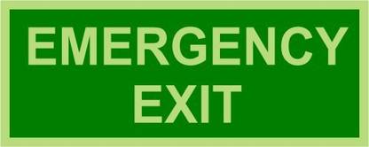 ABCD EMERGENCY EXIT Emergency Sign Price in India - Buy ABCD EMERGENCY ...