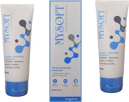 MYSOFT Moisturizing Lotion For Dry Skin (Pack of 2*100ml) - Price in ...