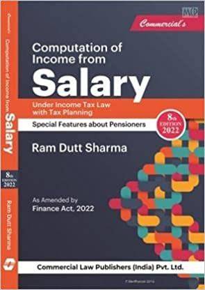 Computation Of Income From Salary (2022-23): Buy Computation Of Income ...