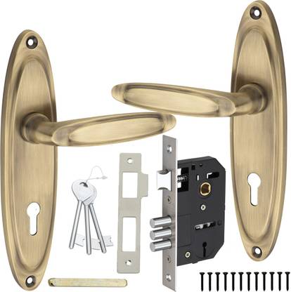 BUCKLER Brass Boat Gold Antique 7 Inch Mortise Handle Set with 65MM ...