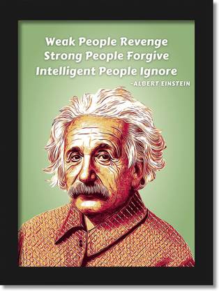 Albert Einstein Quotes Wall Frame | Albert Einstein Wall Posters ...