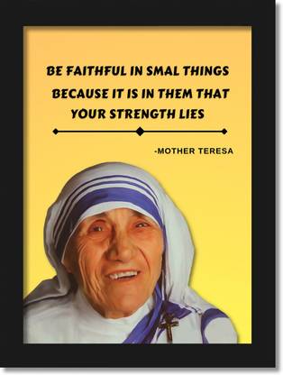 Mother Teresa Quotes Wall Frame | Mother Teresa Wall Posters ...