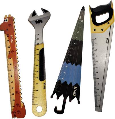 Flipkart.com | KIDICITI wooden scale Pack of 4 Multicolor Rulers for ...