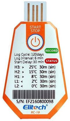 Elitech RC-19 USB Disposable Temperature Recorders for Shipping ...