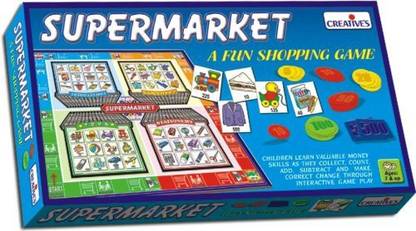 CREATIVE'S Shopping Board Game_ Supermarket Money & Assets Games Board ...
