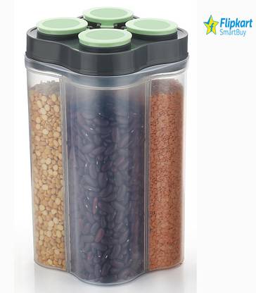 Flipkart SmartBuy 4 SECTION plastic storage container kitchen container ...