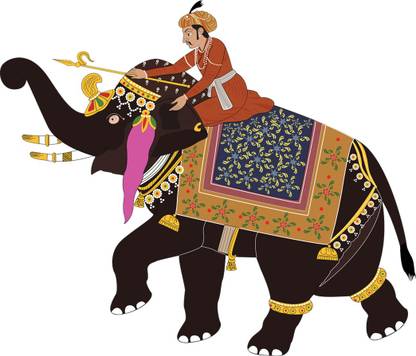 god & god's Traditional Hathi Large Self Adhesive Sticker Price in ...