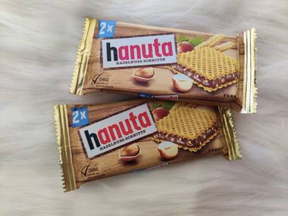 FERRERO ROCHER Hanuta Hazelnut Cream Wafers x 2 packs Imported Waffles ...