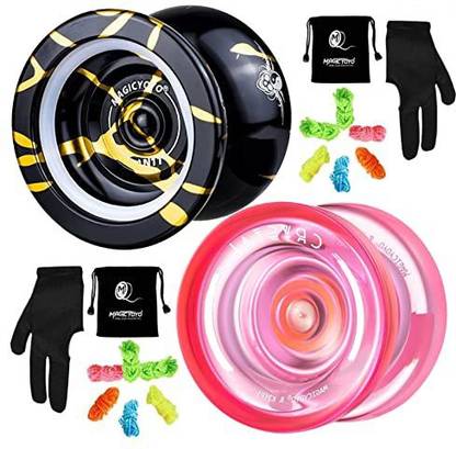 MAGICYOYO Yoyos N11 Black Golden Unresponsive Yoyo Alloy YoYo＋K2 ...